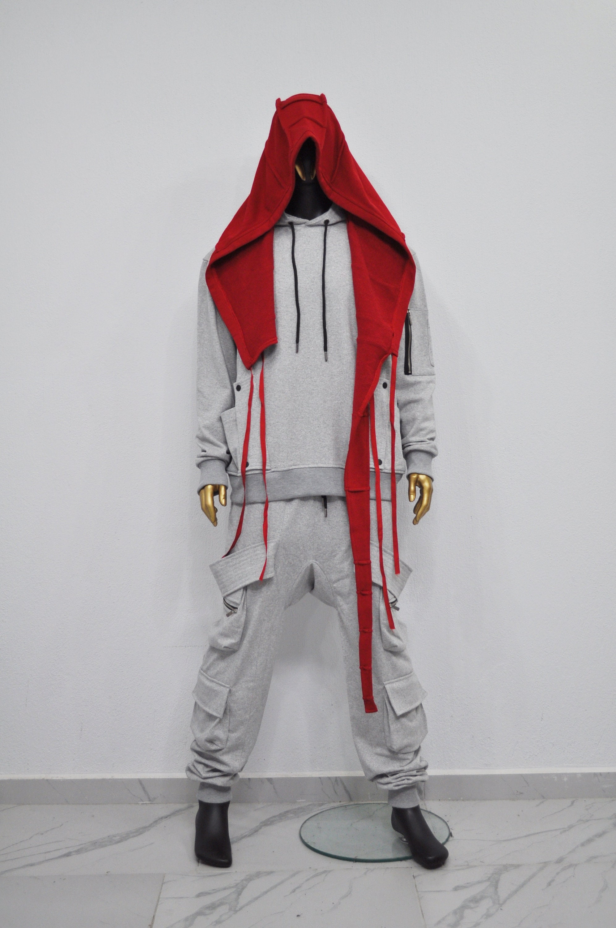 Adult Extra LONG Deconstructed Scarf,cowl Shawl Hooded Wrap Giant Hood ...