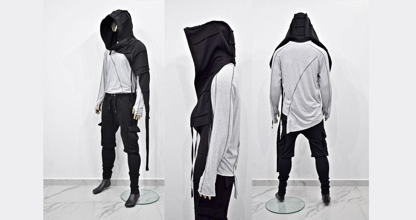 Adult Extra LONG Deconstructed Scarf,cowl Shawl Hooded,wrap Giant Hood ...