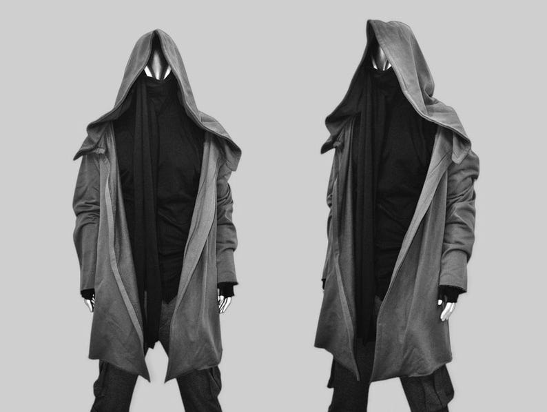 XS-8XL Men's Ascreed Extreme Oversized Hood Cardigan Long Sleeve ...
