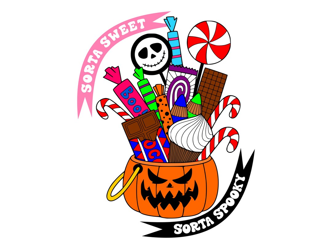 Sorta Sweet Sorta Spooky Svg Floral Pumpkin Svg Spooky - Etsy
