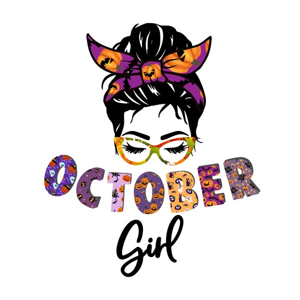 October Girl Png - Etsy