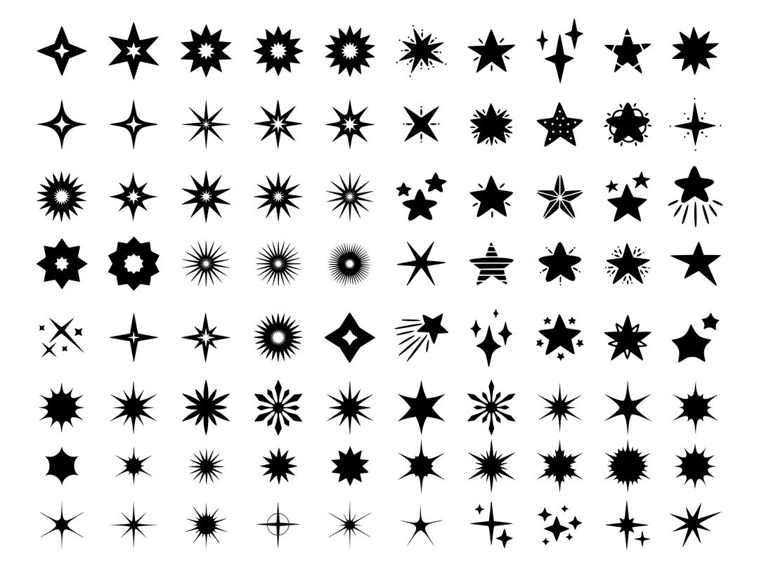 88 Star SVG Bundle Star SVG Christmas Star Svg Night Star - Etsy UK