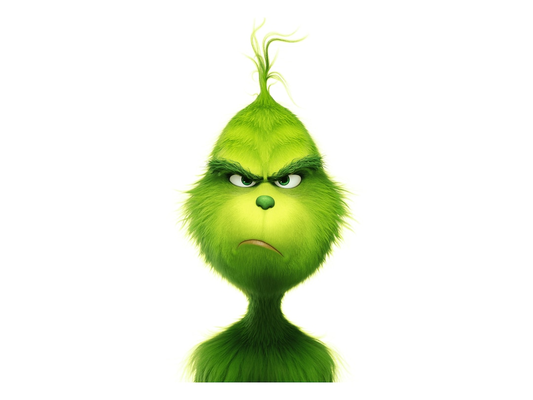 Christmas Angry Grinch Face PNG for Sublimation, Grinch Head, Merry ...