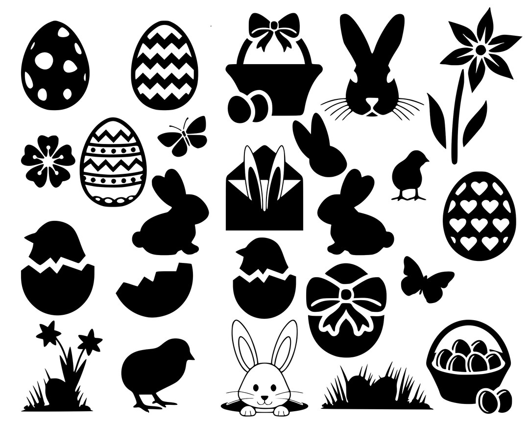 Happy Easter SVG Bundle, Easter SVG, Easter Quotes, Easter Bunny Svg ...