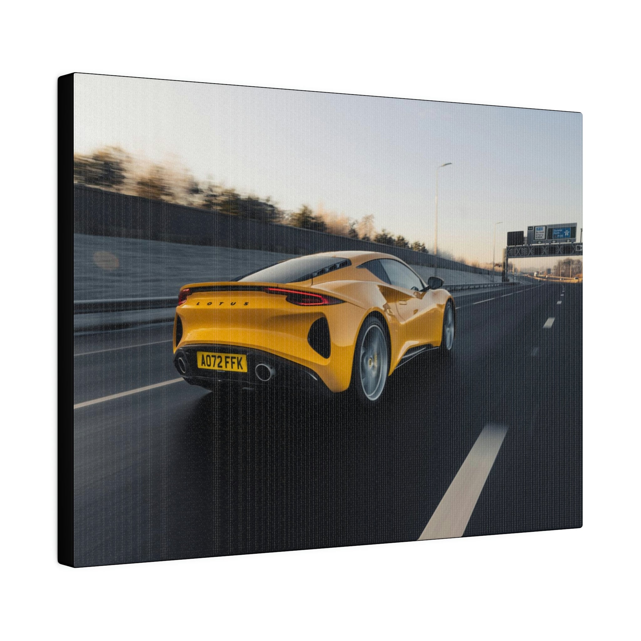 Yellow LOTUS EMIRA Rear Rolling Matte Canvas, Stretched, 0.75 - Etsy