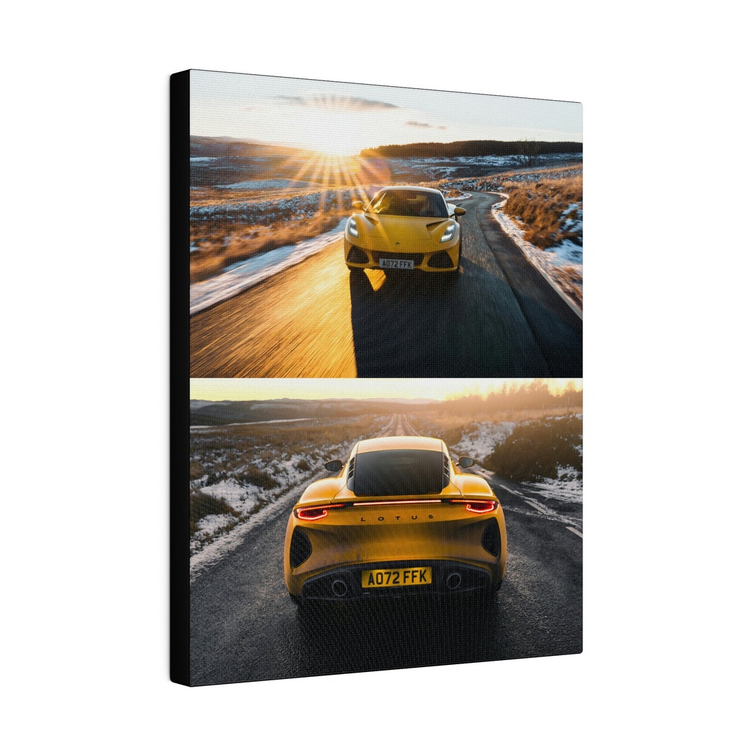 Yellow LOTUS EMIRA Double Sunset Pic Matte Canvas, Stretched, 0.75 - Etsy