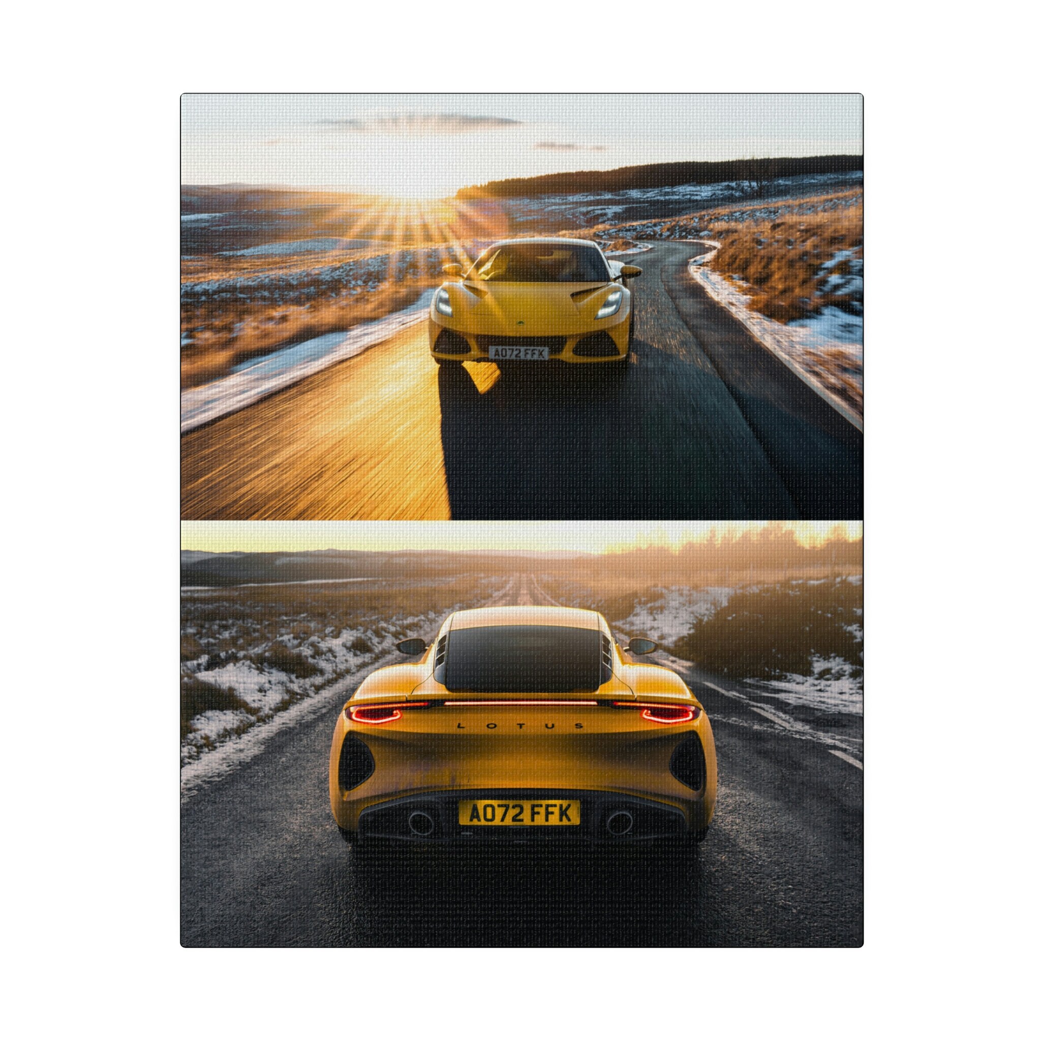 Yellow LOTUS EMIRA Double Sunset Pic Matte Canvas, Stretched, 0.75 - Etsy