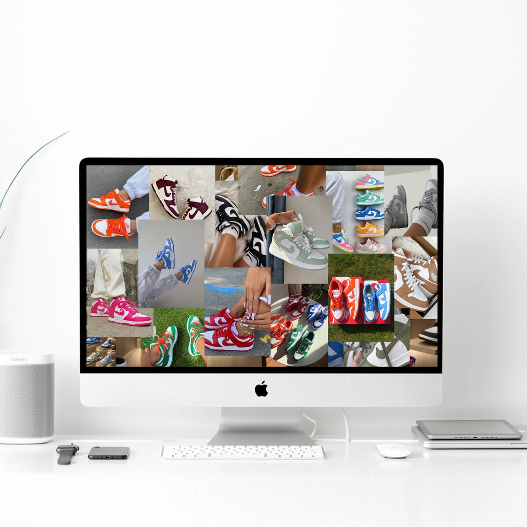 Digital Download Desktop Wallpaper Dunks Sneakers Shoes Mood Board - Etsy