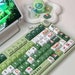 Green Little Hedgehog PBT Five-sided Sublimation Keycaps Foa/cherry ...