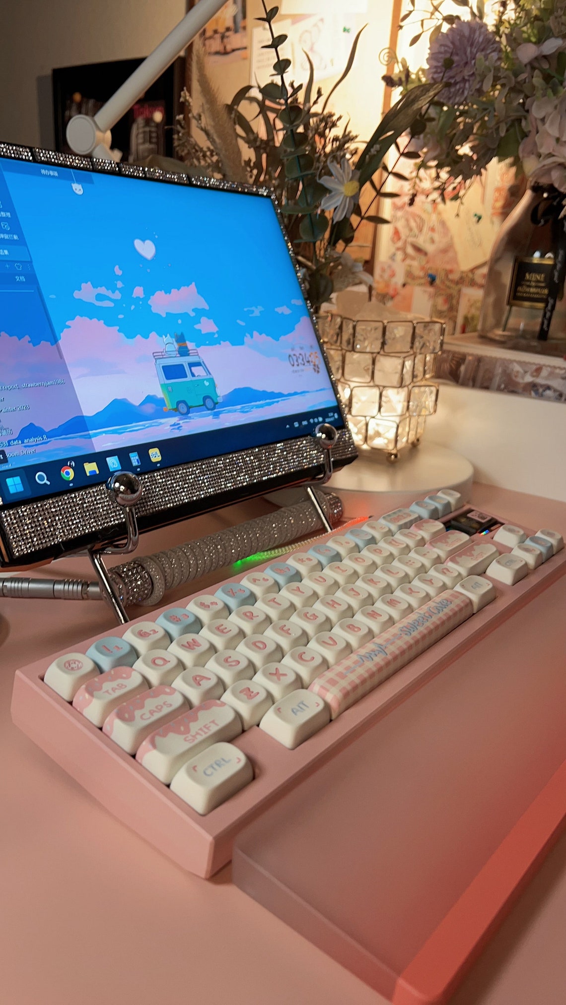 Prebuild Fully Assembled Matrix Navi70 Pink Pastel Blue Cake Cute ...