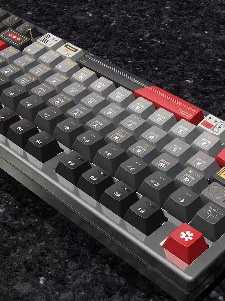 Time Side Engraved Keycaps Translucent 132 Keys Customized Mechanical ...