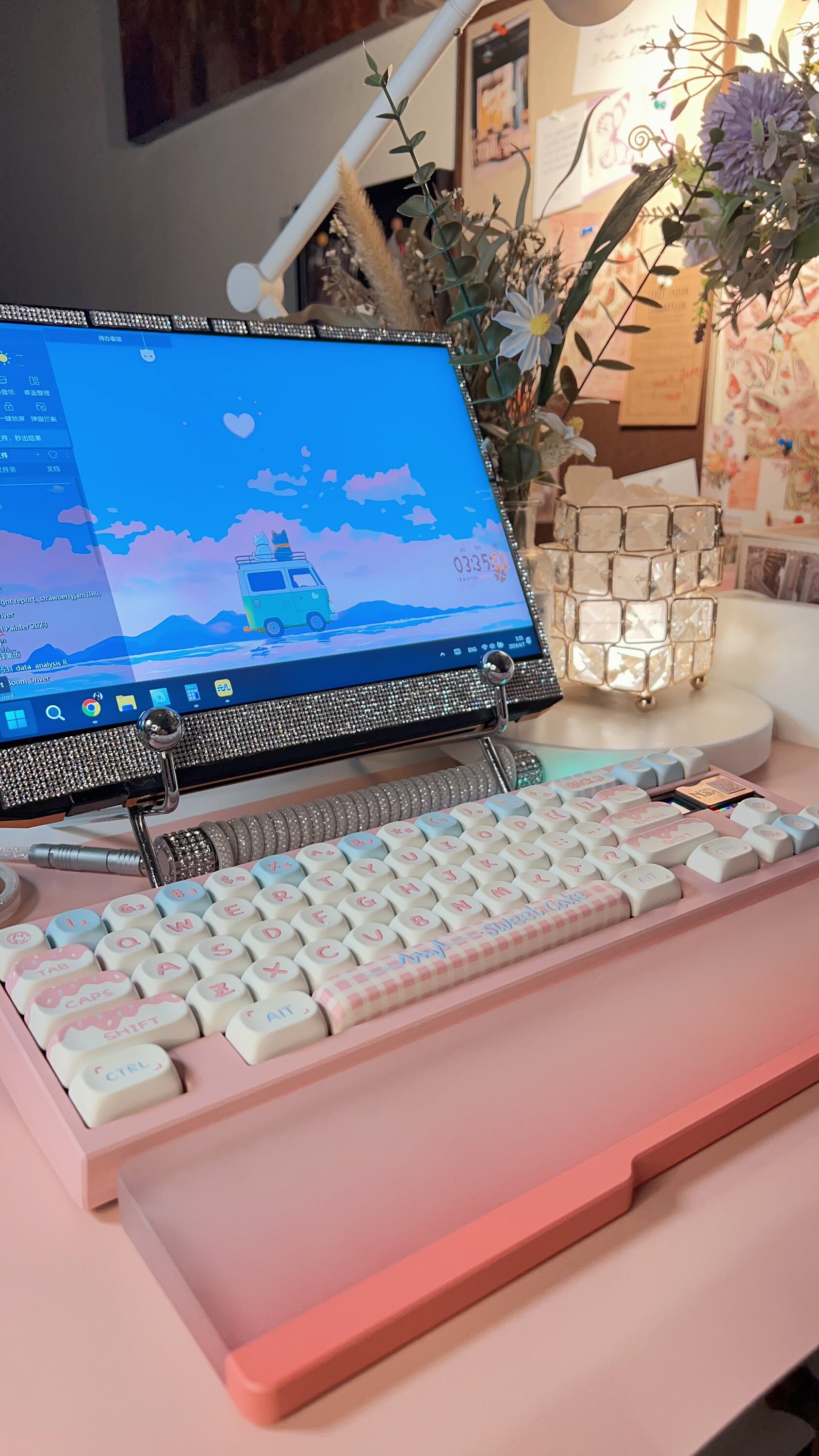 Prebuild Fully Assembled Matrix Navi70 Pink Pastel Blue Cake Cute ...