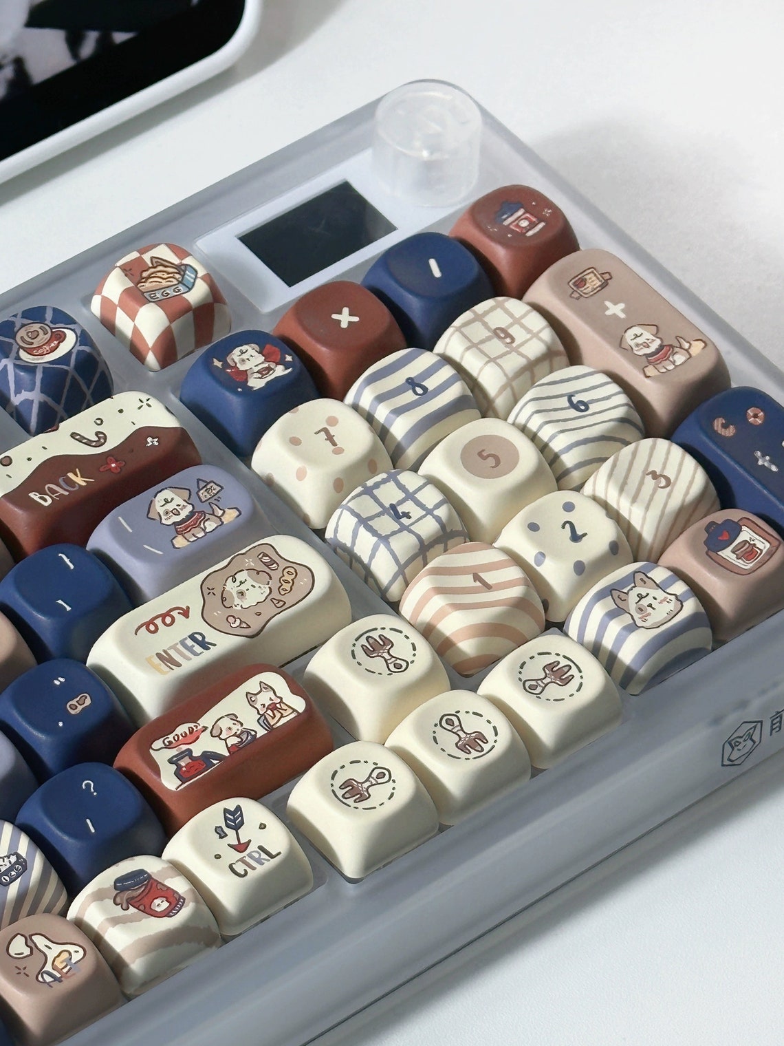 Coffee Doggy Puppy Keycaps Cute Keycaps Customized Keyboard Mechanical ...