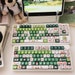 Green Little Hedgehog PBT Five-sided Sublimation Keycaps Foa/cherry ...