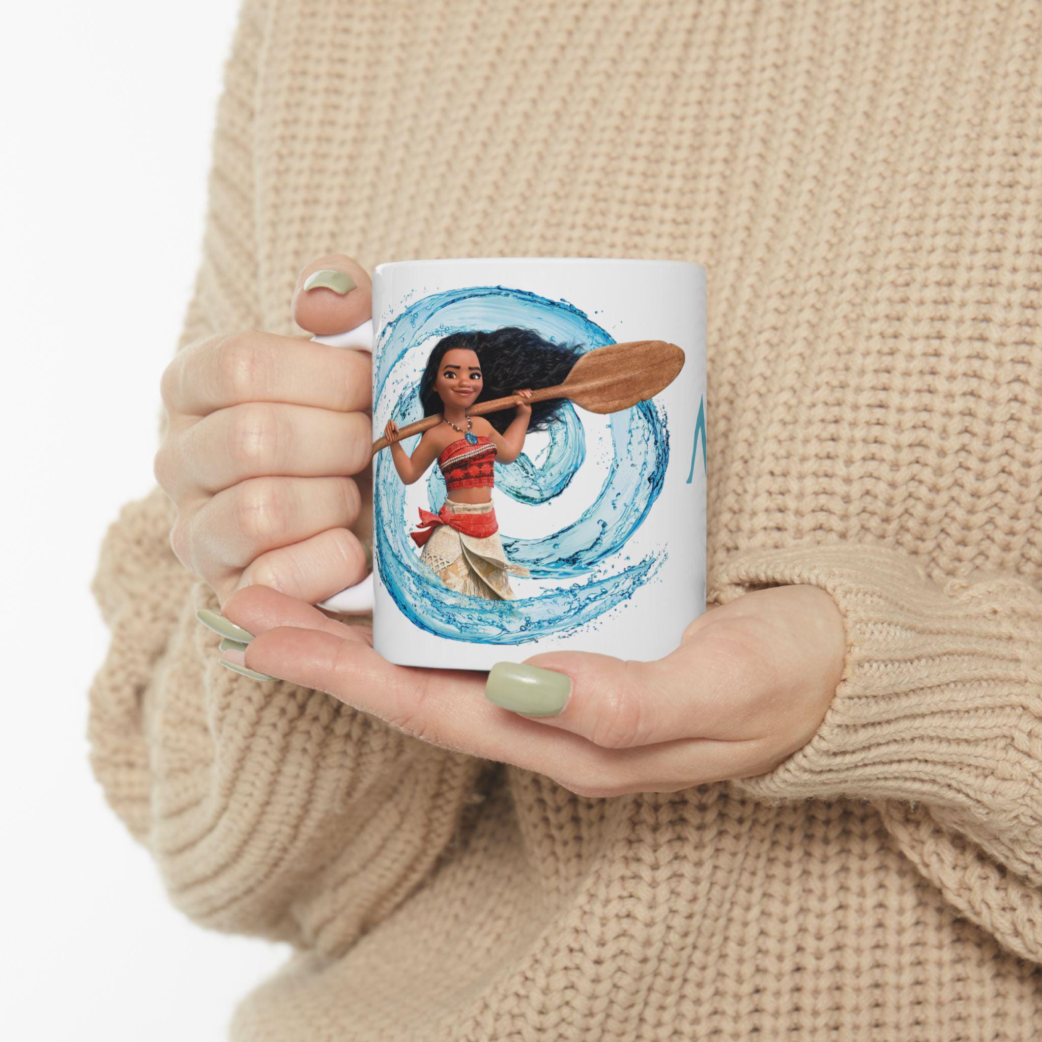 Moana Inspired Ceramic Mug, Disney Character, Disney Princess, Disney ...