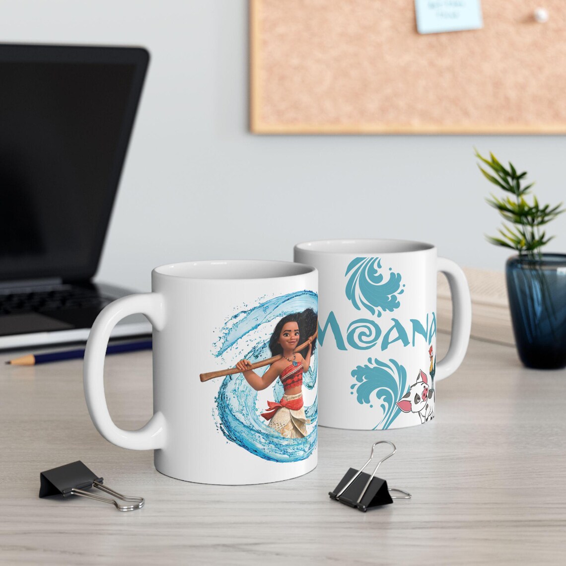 Moana Inspired Ceramic Mug, Disney Character, Disney Princess, Disney ...