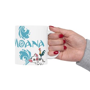 Moana Inspired Ceramic Mug, Disney Character, Disney Princess, Disney ...