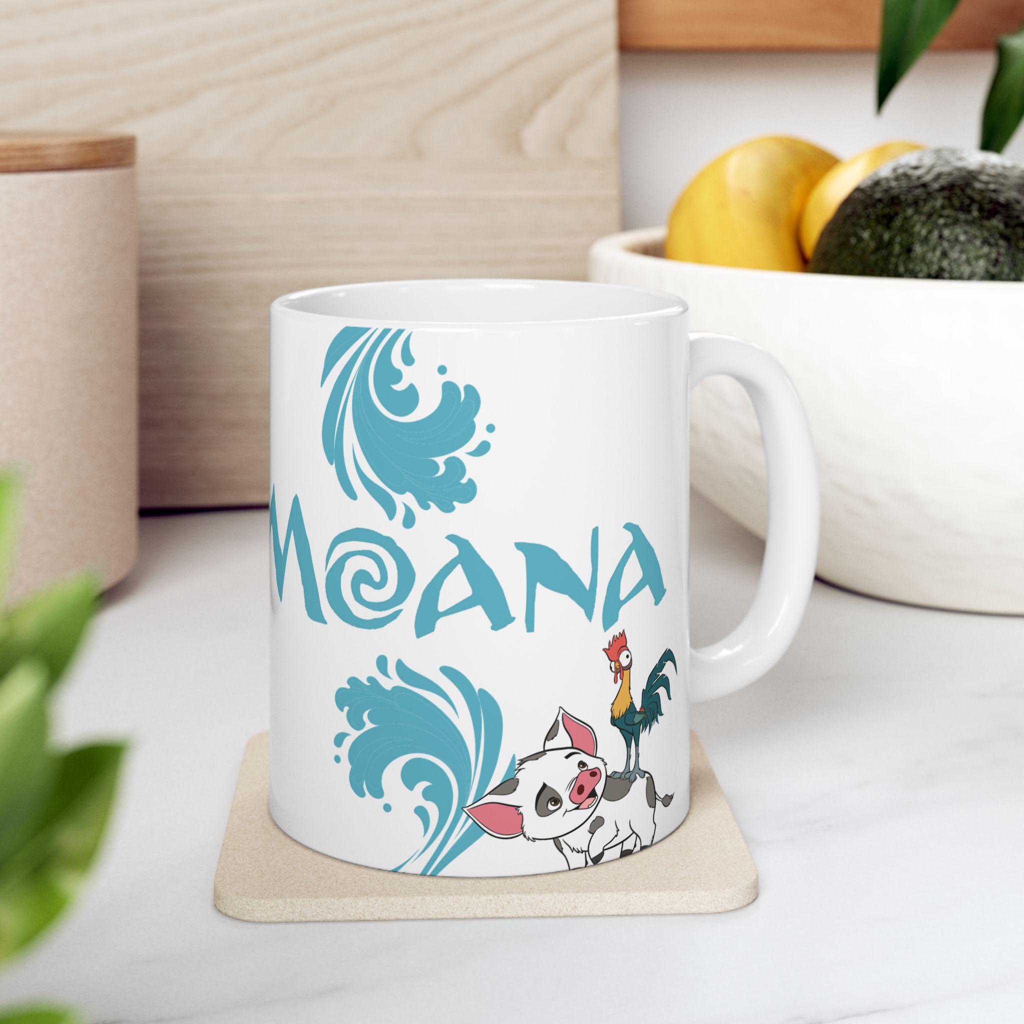 Moana Inspired Ceramic Mug, Disney Character, Disney Princess, Disney ...