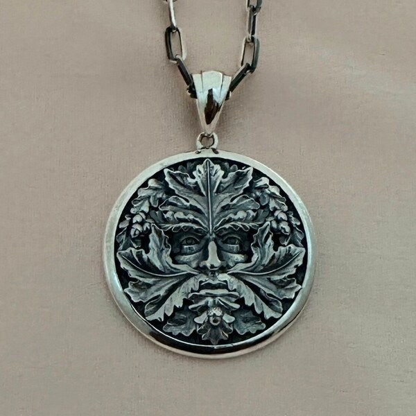 Greenman Necklace - Etsy