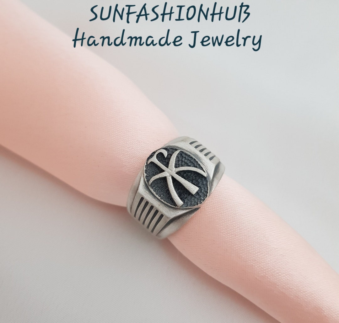 Christogram Jesus Christ Monogram Ring, Orthodox Ring, Religious Ring ...