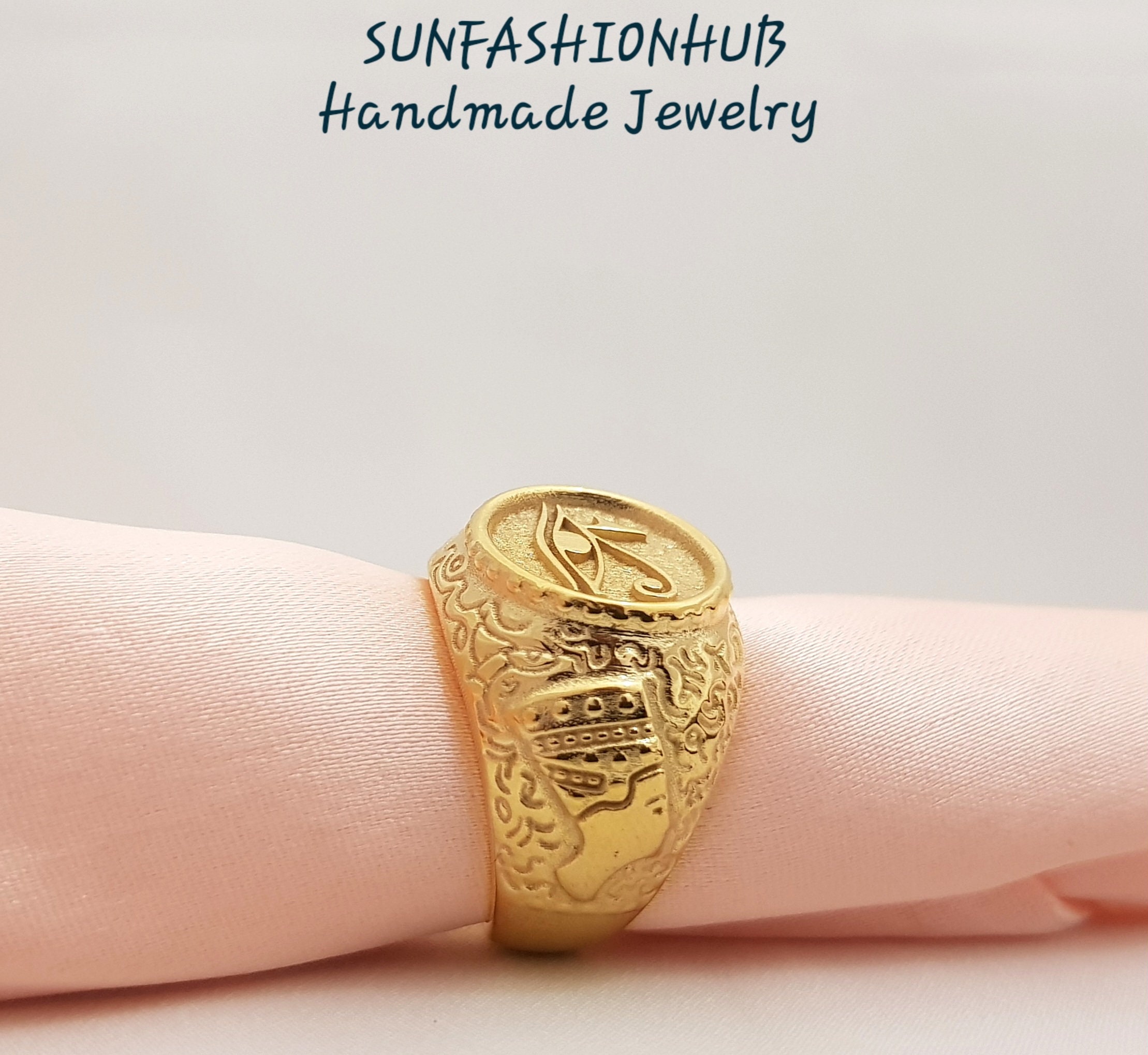 Eye of Horus Ring for Men and Women, Sterling Silver Eye of Ra Mystic ...