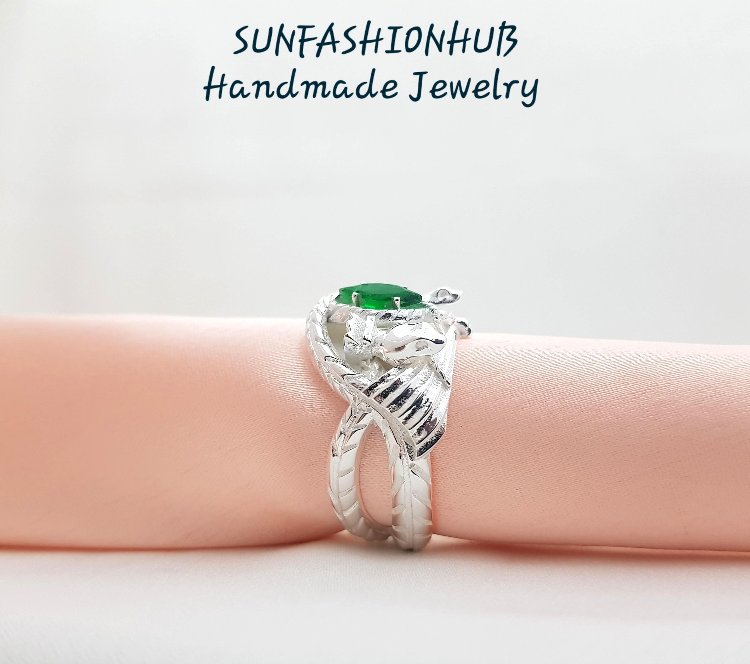 Aragorn Ring, Ring of Barahir, King Elessar Ring Sterling Silver ...