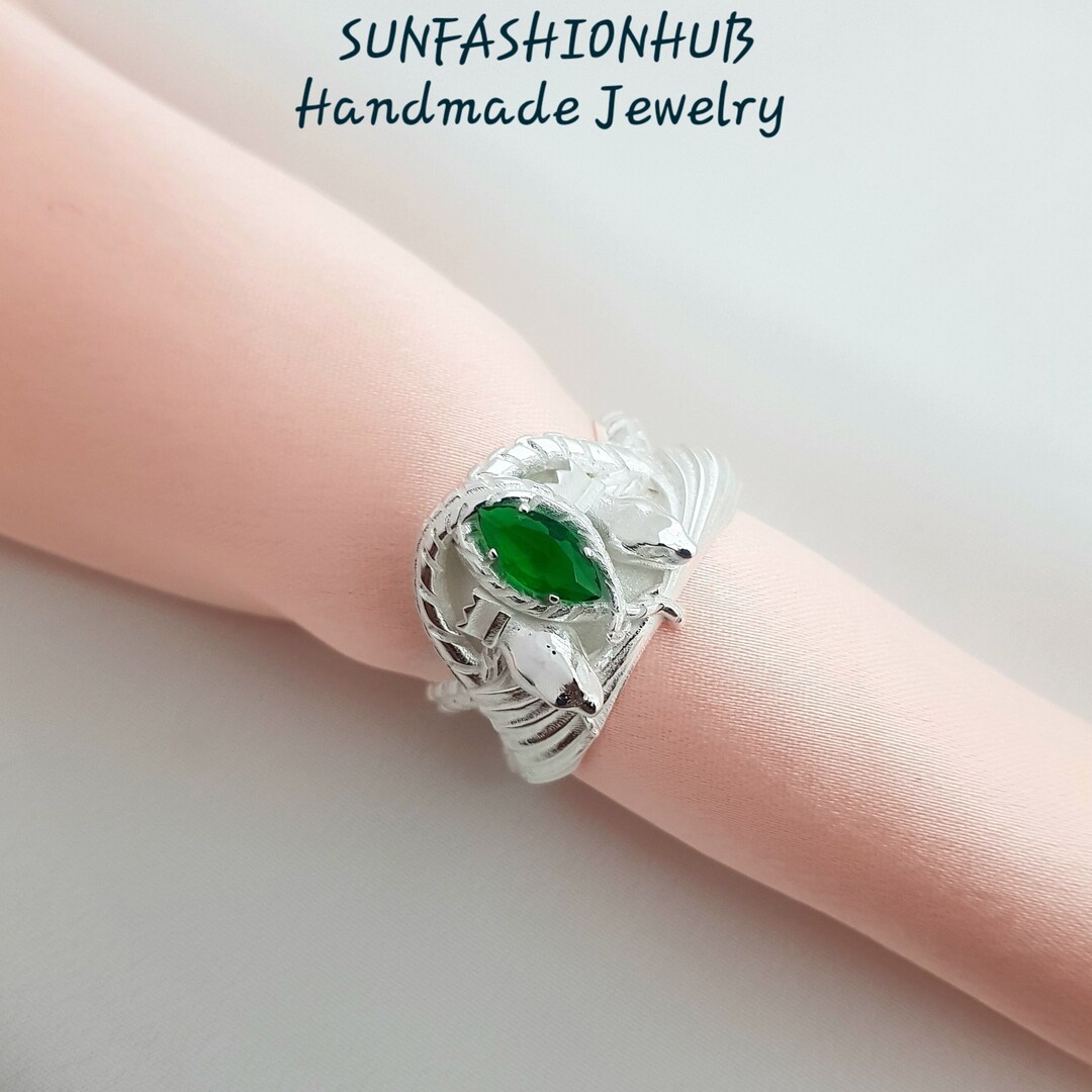 Aragorn Ring, Ring of Barahir, King Elessar Ring Sterling Silver ...