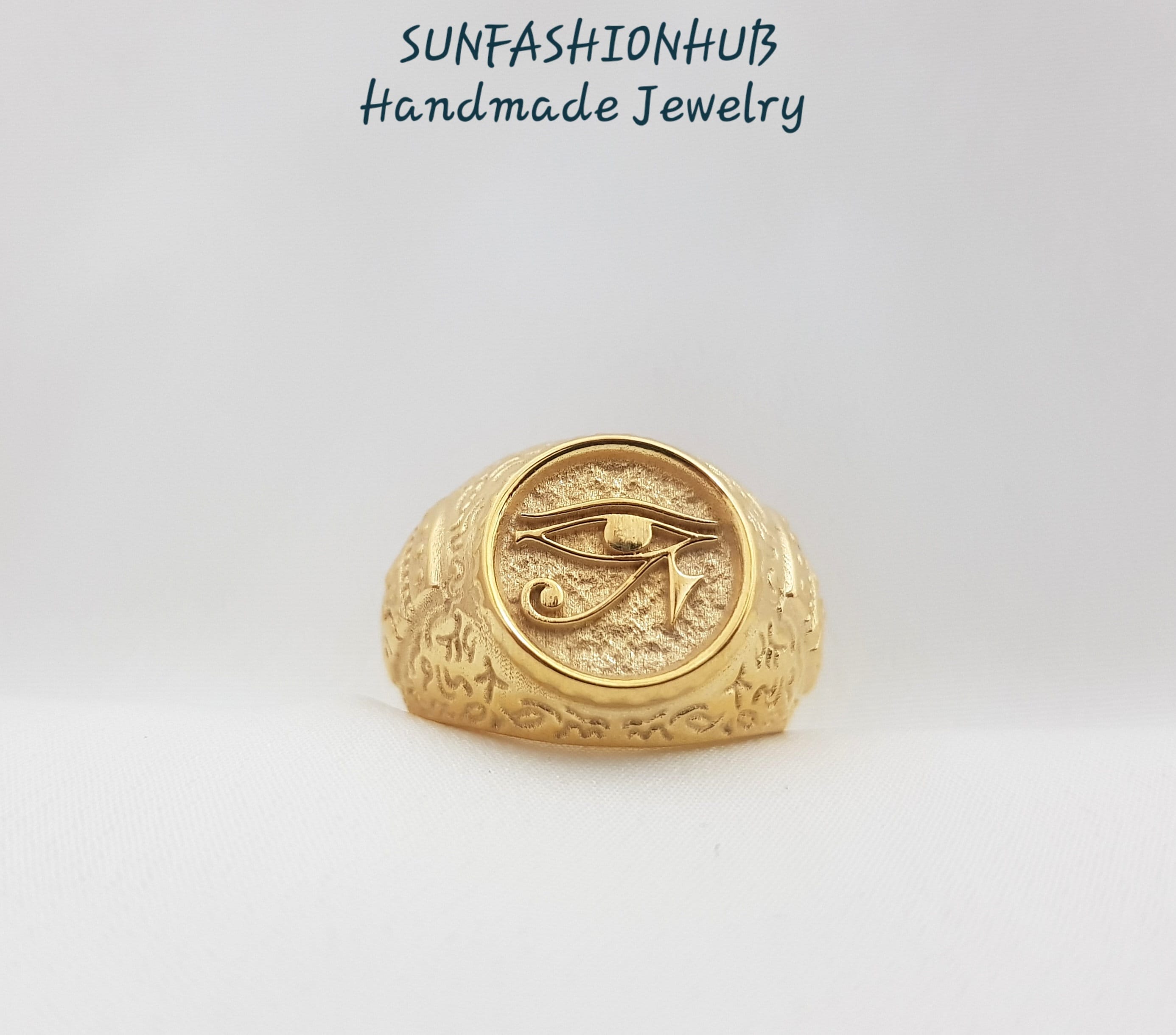 Eye of Horus Ring for Men and Women Sterling Silver Eye of Ra - Etsy