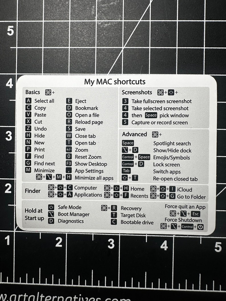 Mac Shortcut Sticker - Etsy