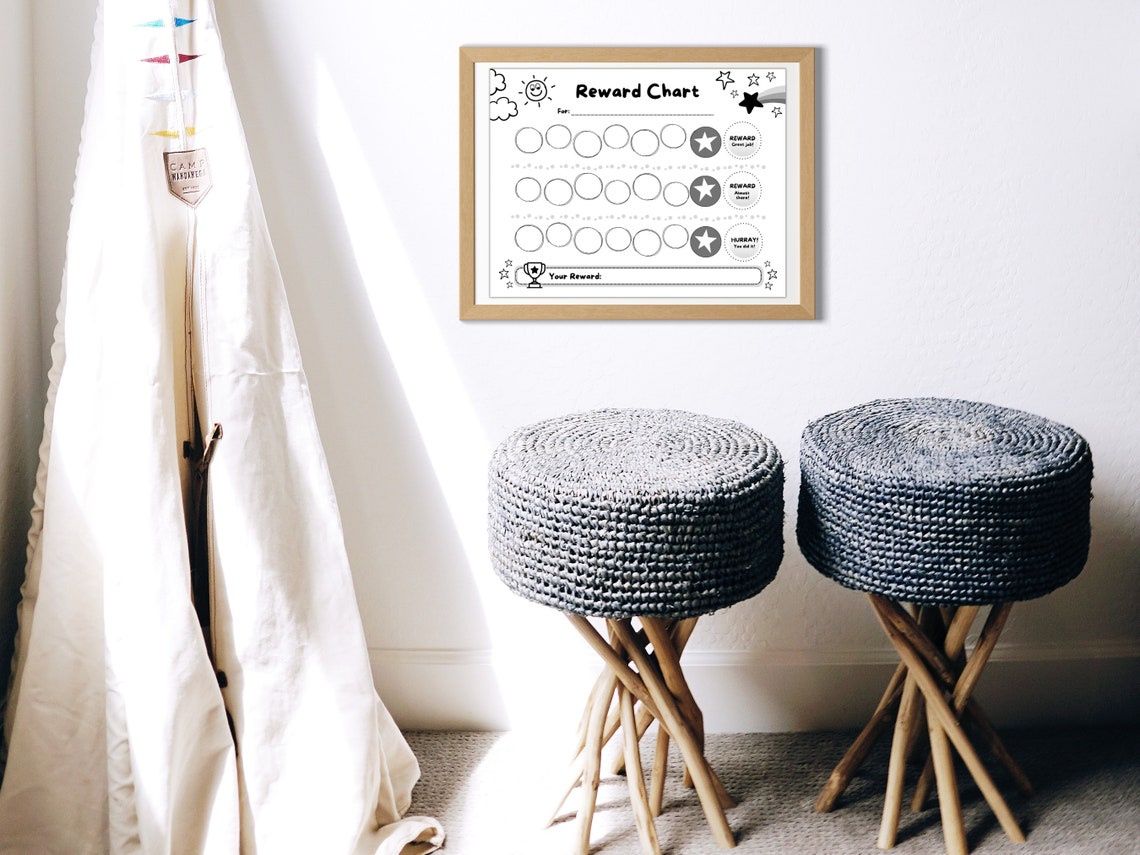 Reward Chart, Toddler Reward Chart, Reward Chart Printable, Kids ...
