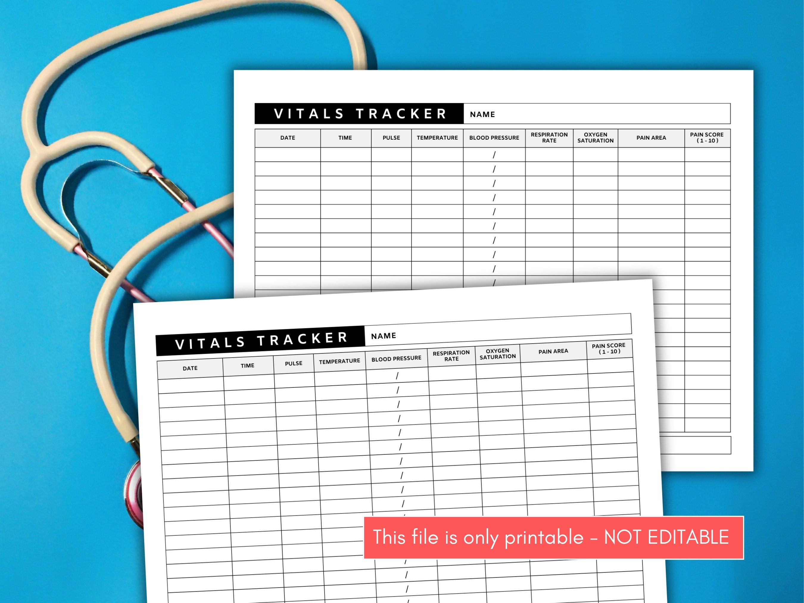 Vitals Tracker Chart, Vitals Sign Sheet, Vitals Signs Log, Medical ... Vitals Tracker Chart, Vitals Sign Sheet, Vitals Signs Log, Medical ...