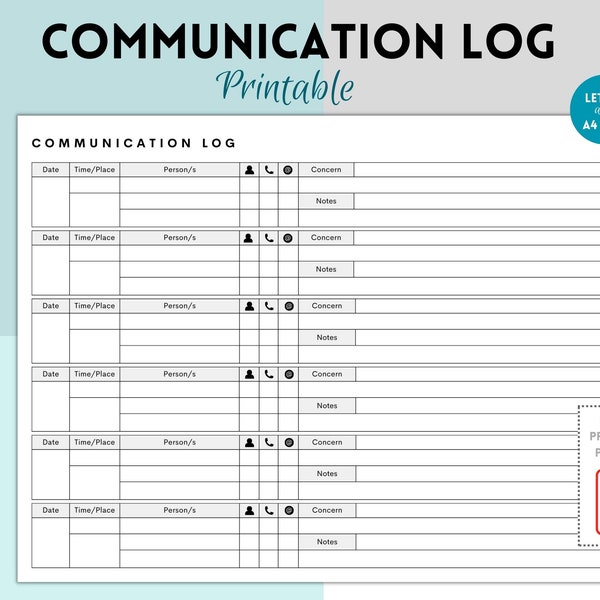 Communication Log - Etsy