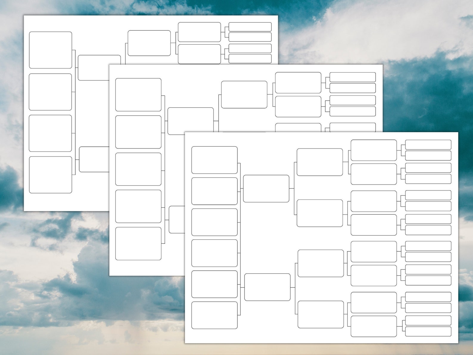 Blank Family Tree Chart Template, Family History, Pedigree Chart ...