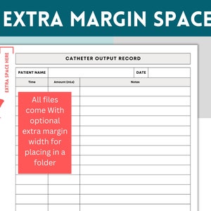 Catheter Output Record, Foley Catheter Form, Foley Catheter Record ...