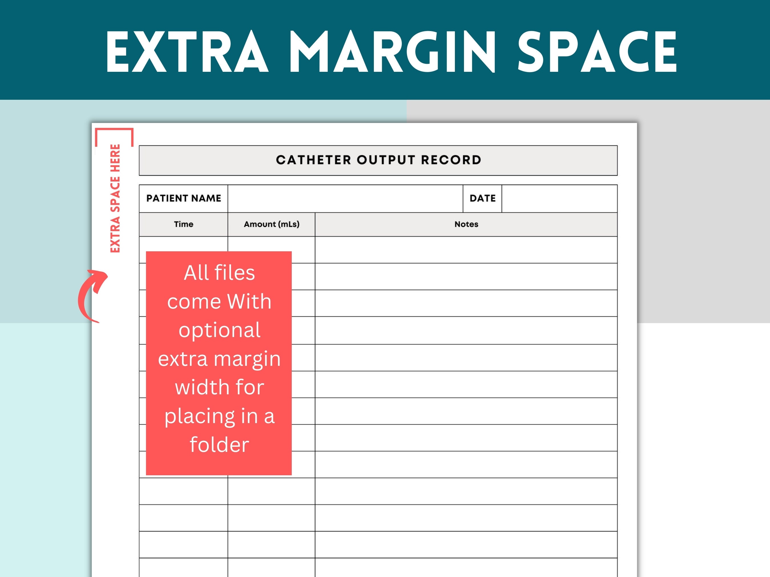 Catheter Output Record, Foley Catheter Form, Foley Catheter Record ...