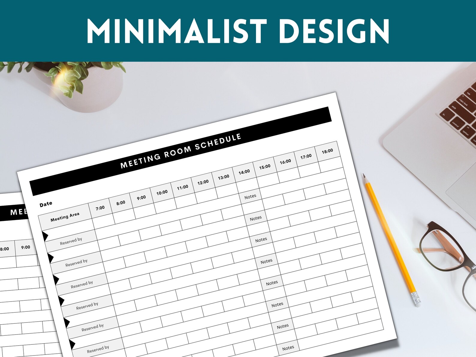 Meeting Room Schedule, Room Reservation Template, Conference Room ...