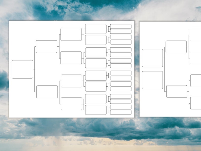 Blank Family Tree Chart Template Family History Pedigree - Etsy Canada