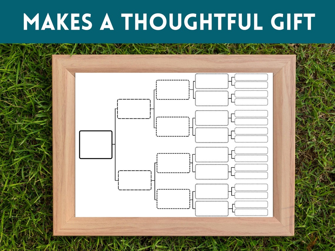Blank Family Tree Chart Template Family History Pedigree - Etsy