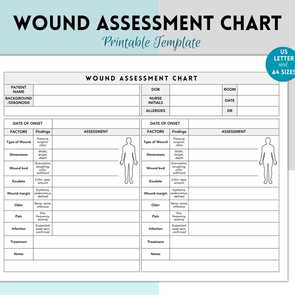 Wound Management Chart for Nurses - Etsy
