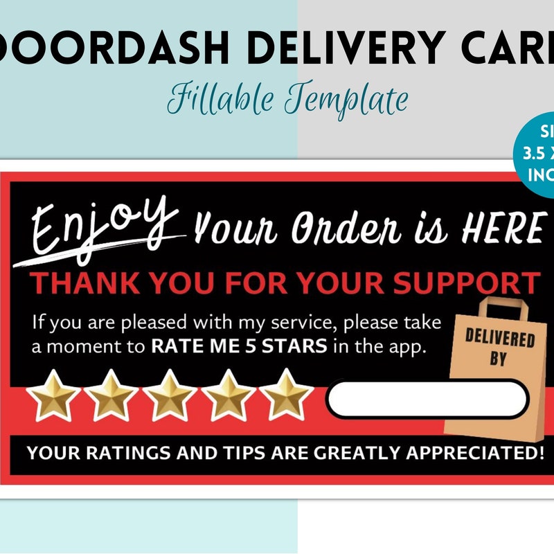 Door Dasher Sign - Etsy