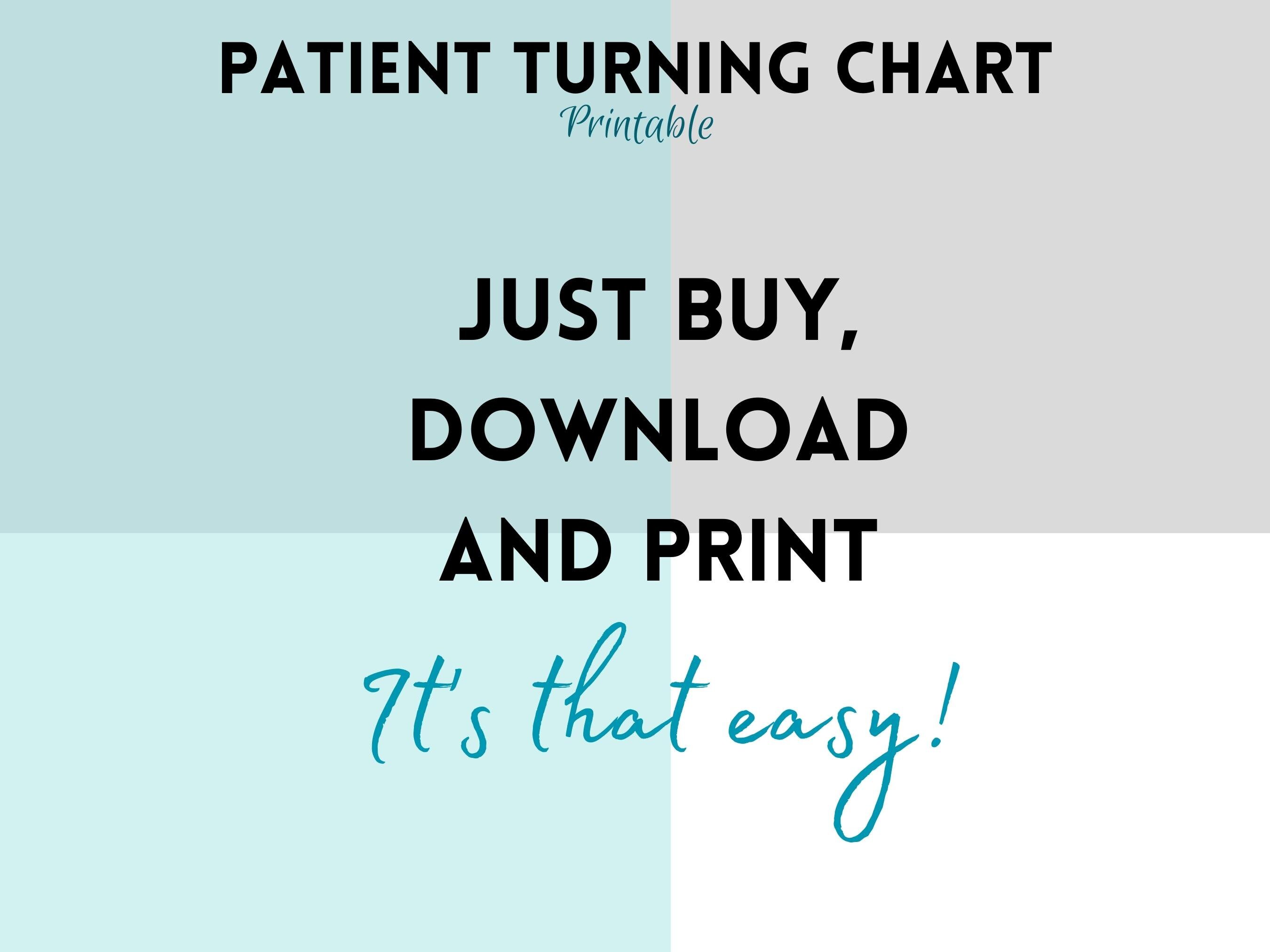 Patient Positioning and Turn Chart, Patient Repositioning Chart ... Patient Positioning and Turn Chart, Patient Repositioning Chart ...