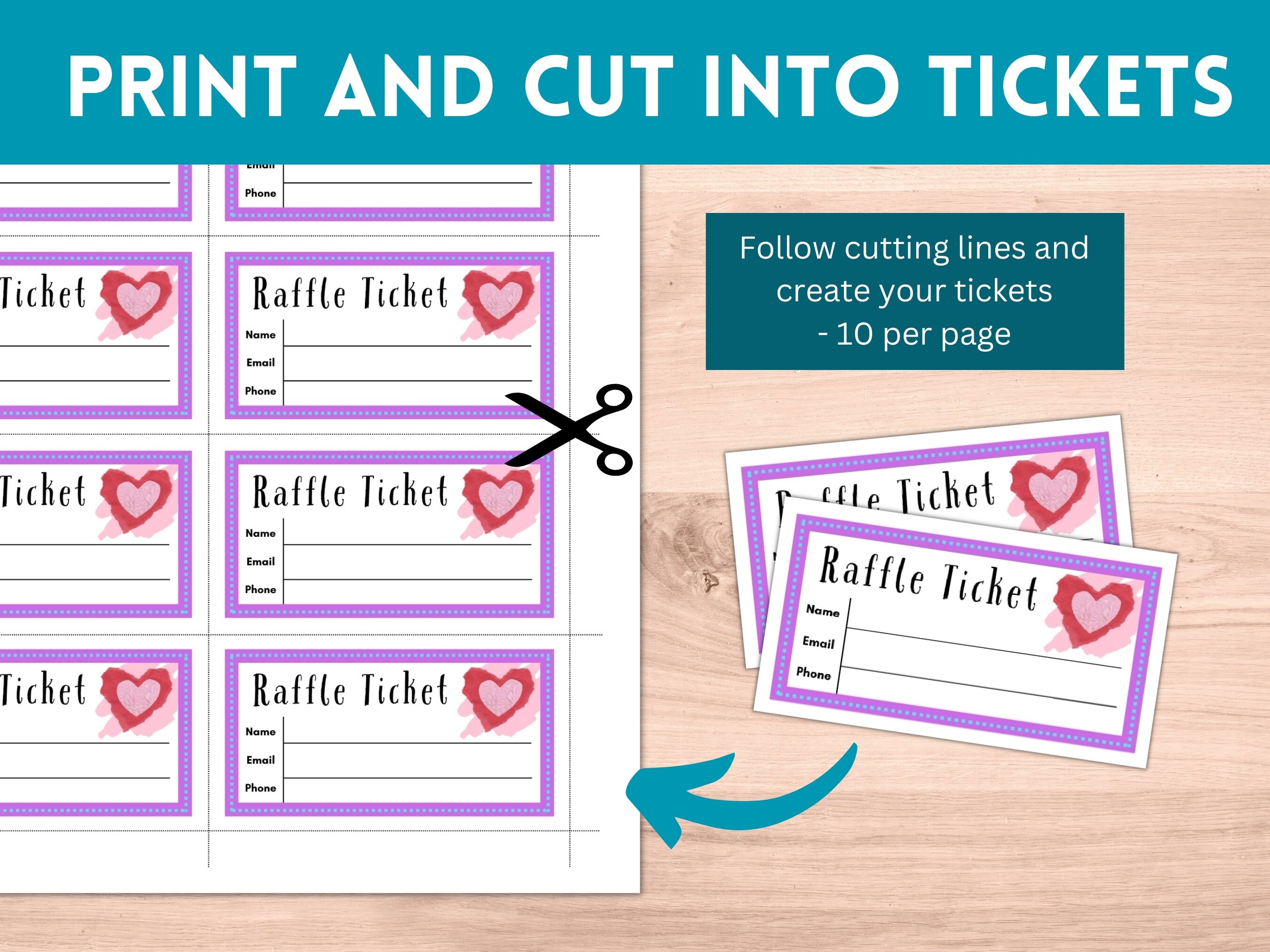 Raffle Ticket, Printable Raffle Prize, Enter to Win Ticket, Quilt ...