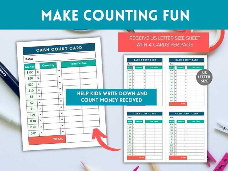 Payslip for Kids, Printable Kids Paystub, Kids Paycheck, Earn Money ...