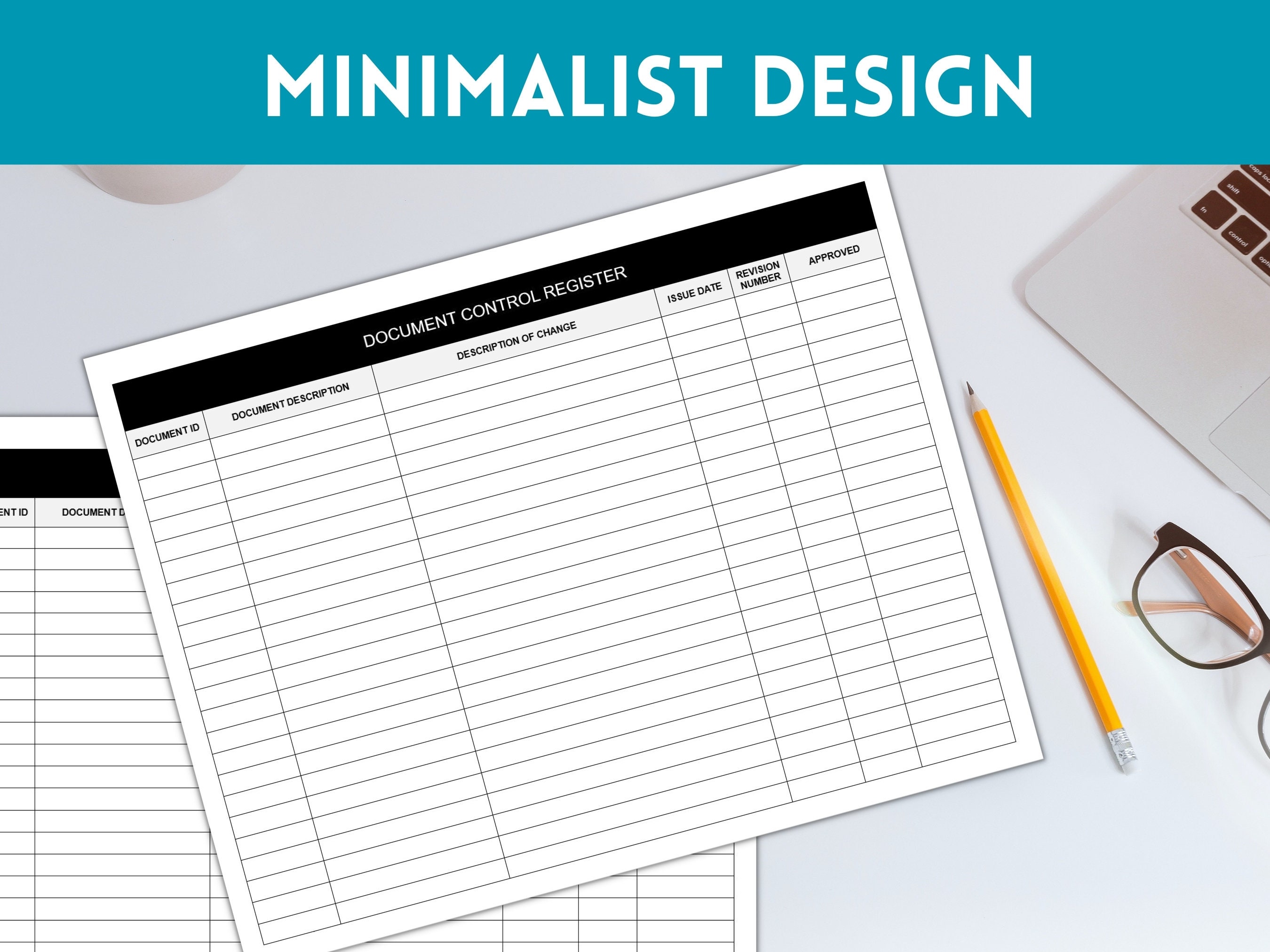 Document Control Register, Document Control Template, Business ...