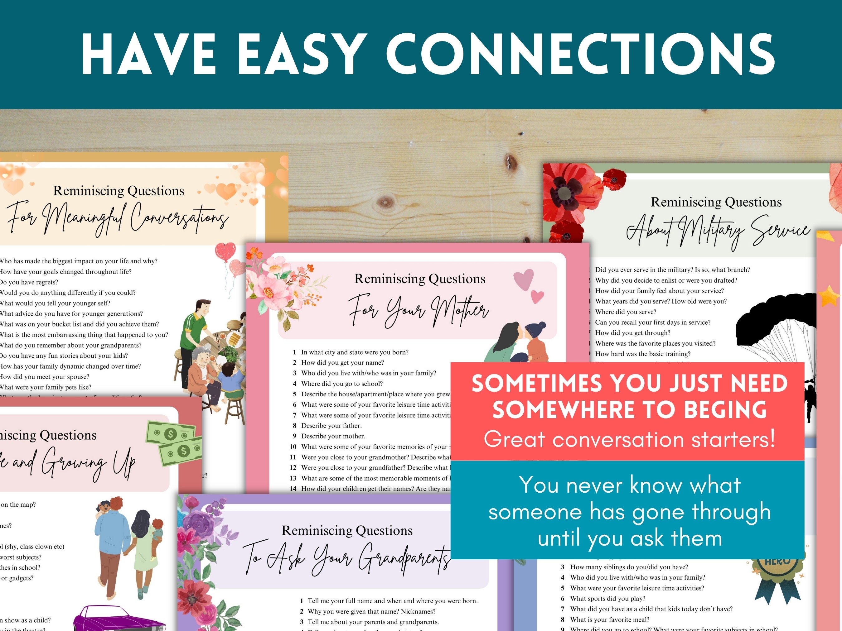 Reminiscing Game for Seniors, Conversation Dementia Resources, Dementia ...