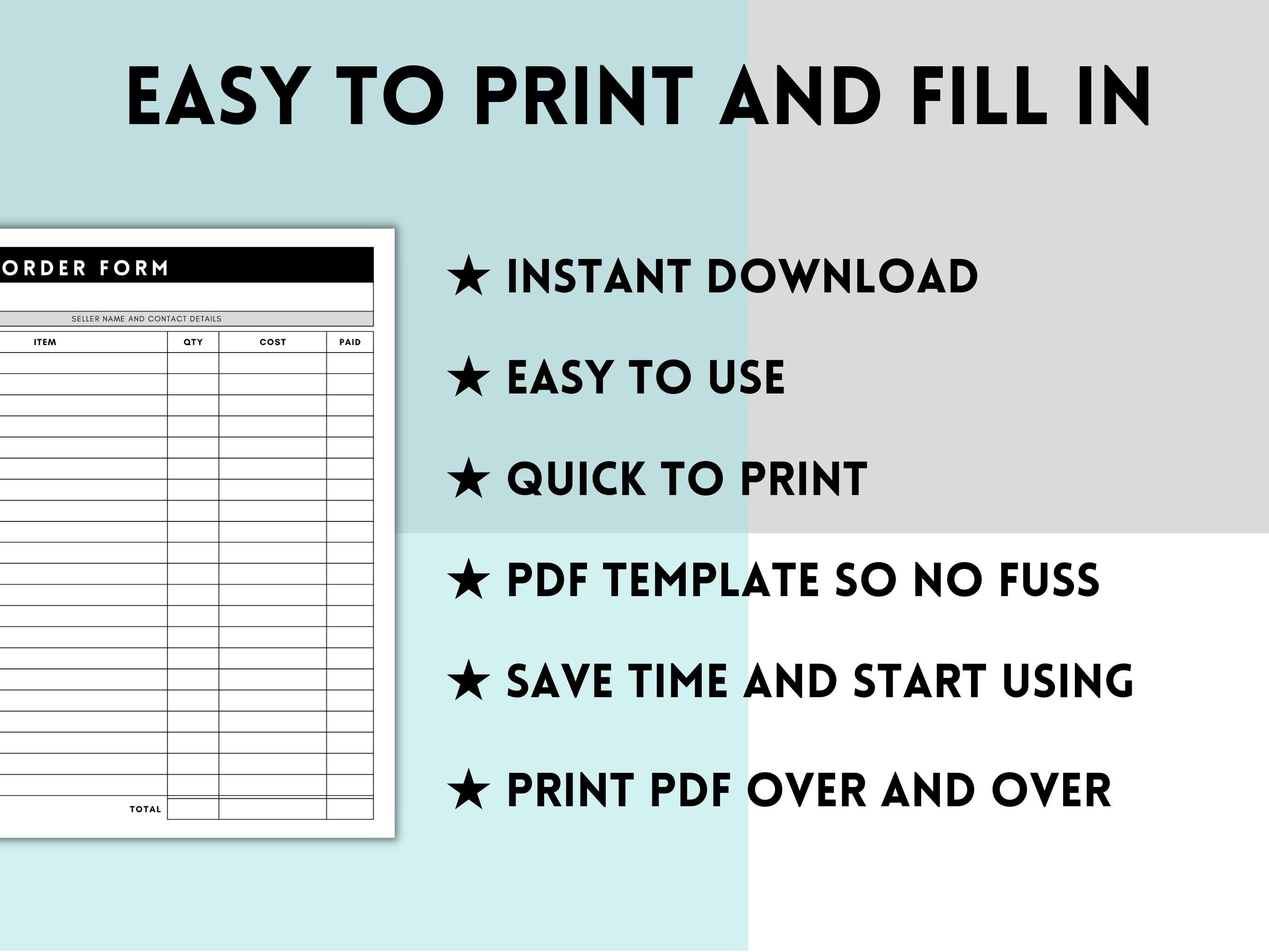 Bank Account Tracker Printable Form, Bank Deposit Log, Money Balance ...