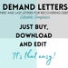 Demand Letter, Demand Letter Template, Letter of Demand, Debt ...