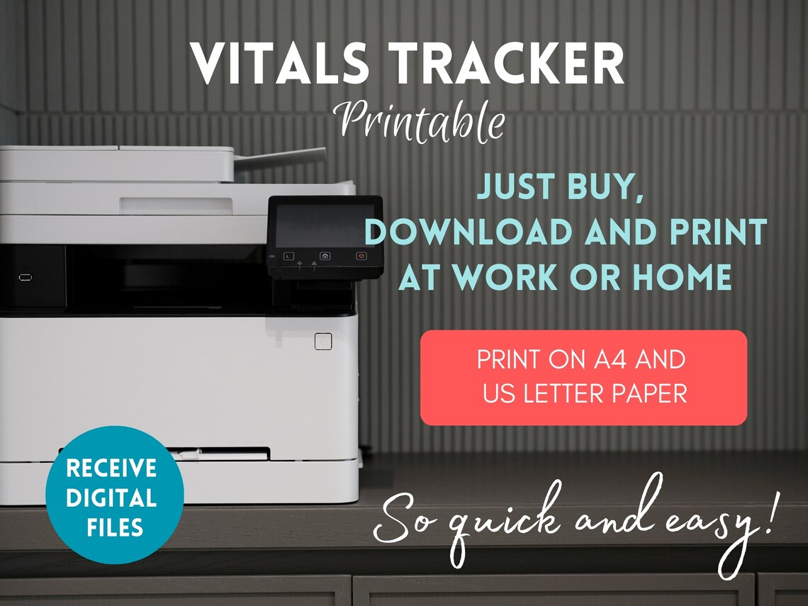 Vitals Tracker Chart, Vitals Sign Sheet, Vitals Signs Log, Medical ...