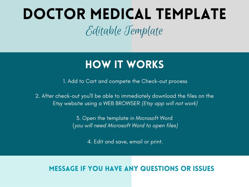 Doctor's Note | Doctor's Letter| Medical Certificate, Work, School ...