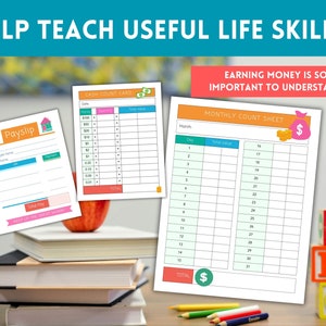 Payslip for Kids, Printable Kids Paystub, Kids Paycheck, Earn Money ...